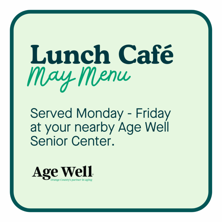 Senior Center Lunch | Age Well Senior Services