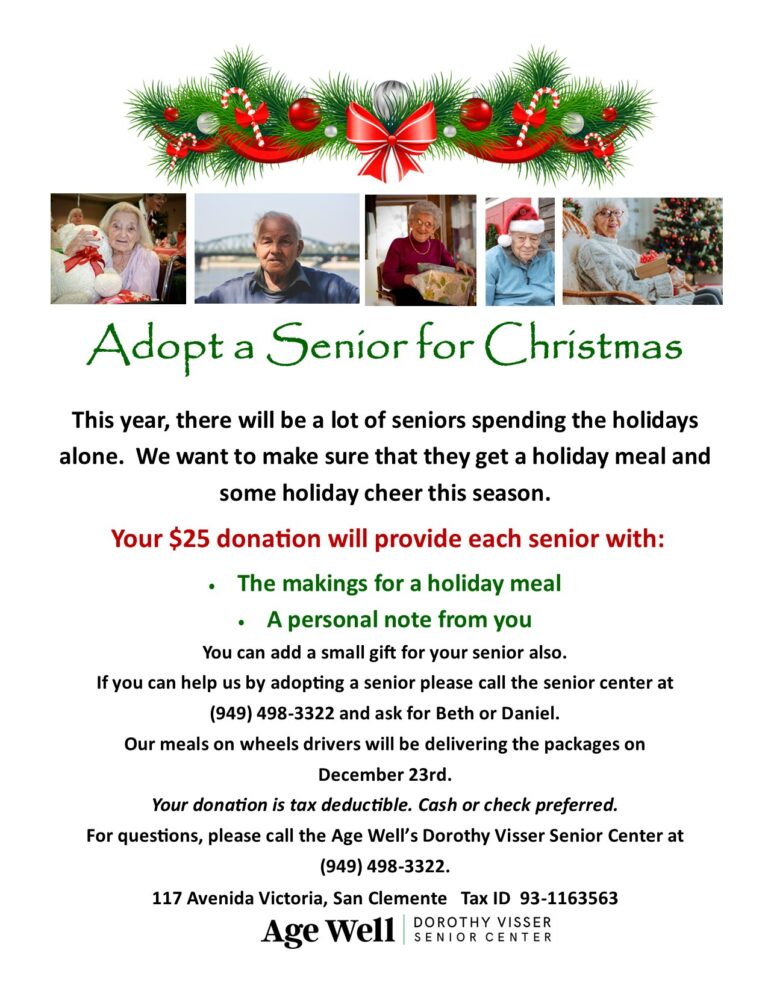 Dorothy Visser Senior Center | San Clemente Senior Programs