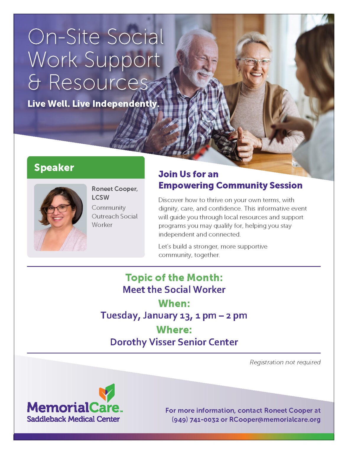 Dorothy Visser Senior Center | San Clemente Senior Programs
